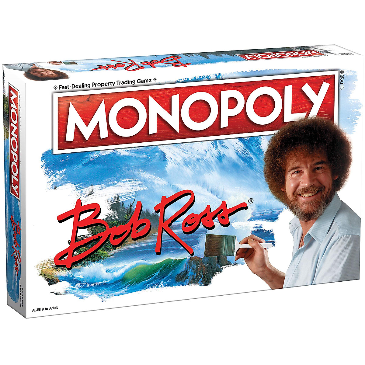 Monopoly Bob Ross | Based on Bob Ross Show The Joy of Painting | Collectible Monopoly Game Featuring Bob Ross Artwork | Officially Licensed Monopoly