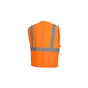 Pyramex RVHL2920M RVHL29 Series Vest Hi-Vis orange vest with plain bag - Size Medium