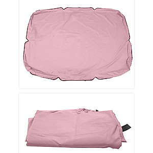 2-3 Seater Swing Canopy Replacement, Dustproof Waterproof Garden Swing Seat Canopy, Rainproof Sun Protection Swing Seat Canopy Replacement for Outdoor Garden Porch Swing (Sky Blue 142 * 120 * 18cm)