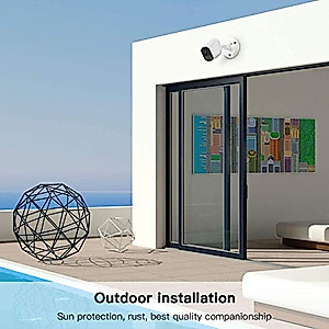 Koroao 【Latest Version】 Indoor/Outdoor Security Wall Mount for All Arlo Camera, Wyze Cam Pan/V3, Arlo Ultra, Arlo Essential, eufyCam 2 - More Stable and Flexible Arlo Accessories(2Pack, White)