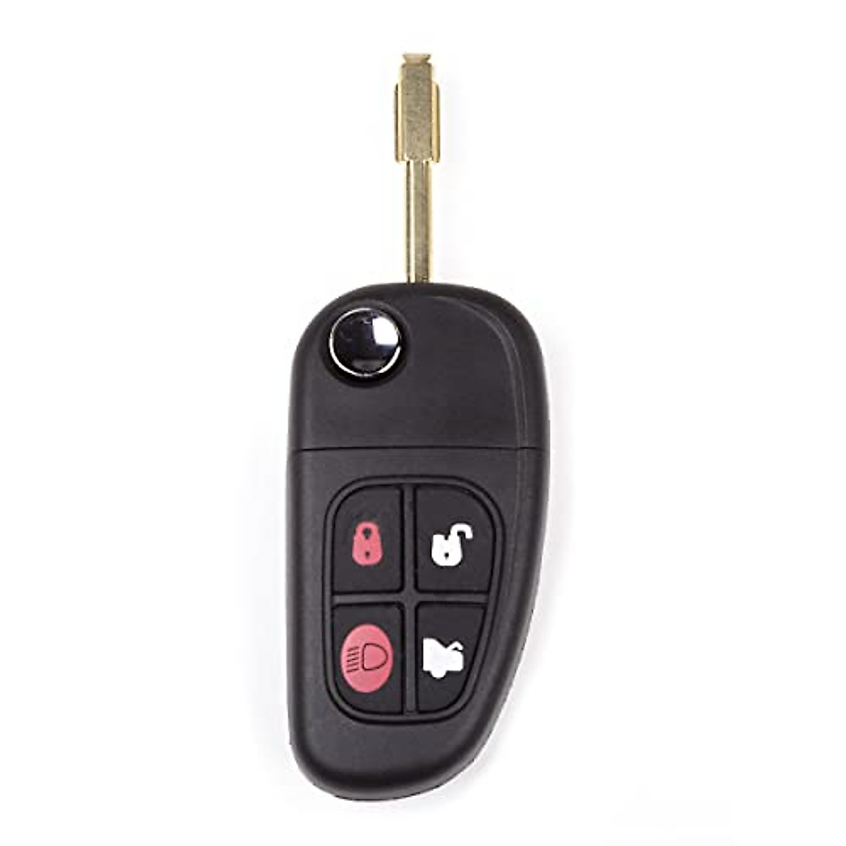 AKS Keys Compatible with Jaguar 2000 - 2009 Flip Key Keyless Remote FCC# NHVWB1U241