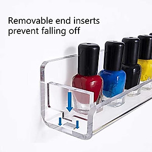 15 Inch Invisible Acrylic Floating Wall Ledge Shelf,Wall Mounted Nursery Kids Bookshelf, Invisible Spice Rack, Clear 5MM Thick Bathroom Storage Shelves Display Organizer,Transparent (6 Pack)