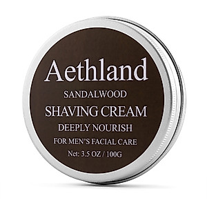 Aethland Shaving Brush Set for Men Fathers Day Gift, Include 100g Shaving soap, Hair Shaving Brush with Solid Wood Handle, and Dia 3.1 inches Stainless Steel Shaving Bowl, Shaving Stand Wet Shaving
