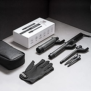 TYMO Curling Iron, Instant Heat Up Curling Wand Set with 3 Barrels (0.5’’, 1.0'', 1.5’’), 5-Temps (Up to 430F) with Intelligent Temp Control, Dual Voltage Hair Curler for All Hair Types