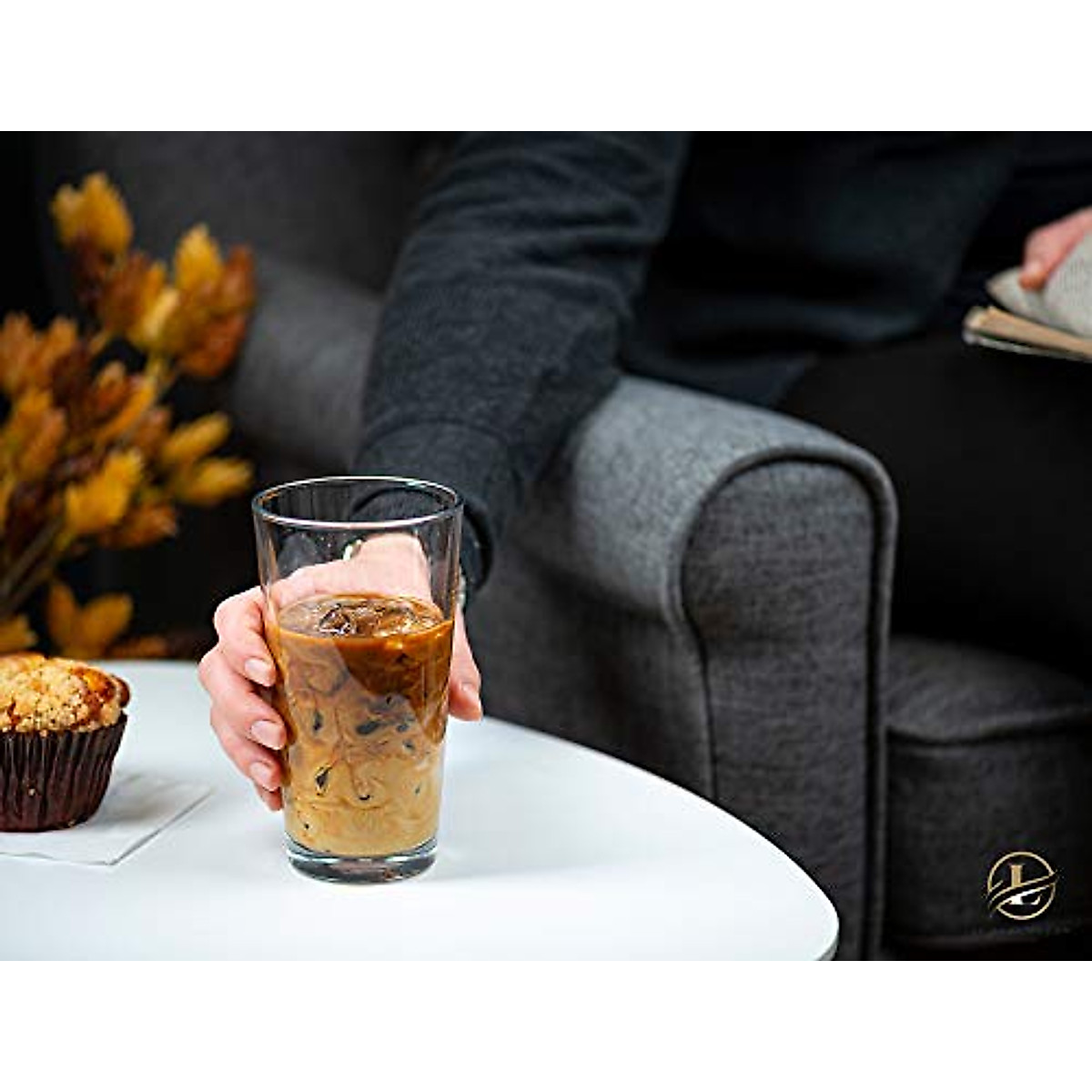 Set of 18 Sleek and Durable Drinking Glasses - Glassware Set Includes 6-17oz Highball Glasses, 6-13oz Rocks Glasses, 6-7oz Juice Glasses | Heavy Base Glass Cups for Water, Juice, Beer, & Cocktails.