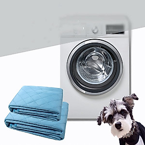 TGone Dog Cooling Mat Ice Silk Summer Pet Self Cooling Mats Washable Portable Keep Cool Pad for Dogs Cats Pets Cooling Gel Mat for Dogs (Blue, L)