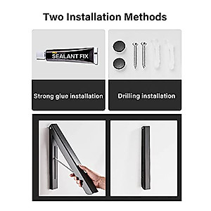 OnlyOne Select Retractable Clothes Rack Wall Mount, Folding Clothes Hanger Drying Rack, for Laundry Room Closet Storage Bathroom Bedroom Organization (Silver)