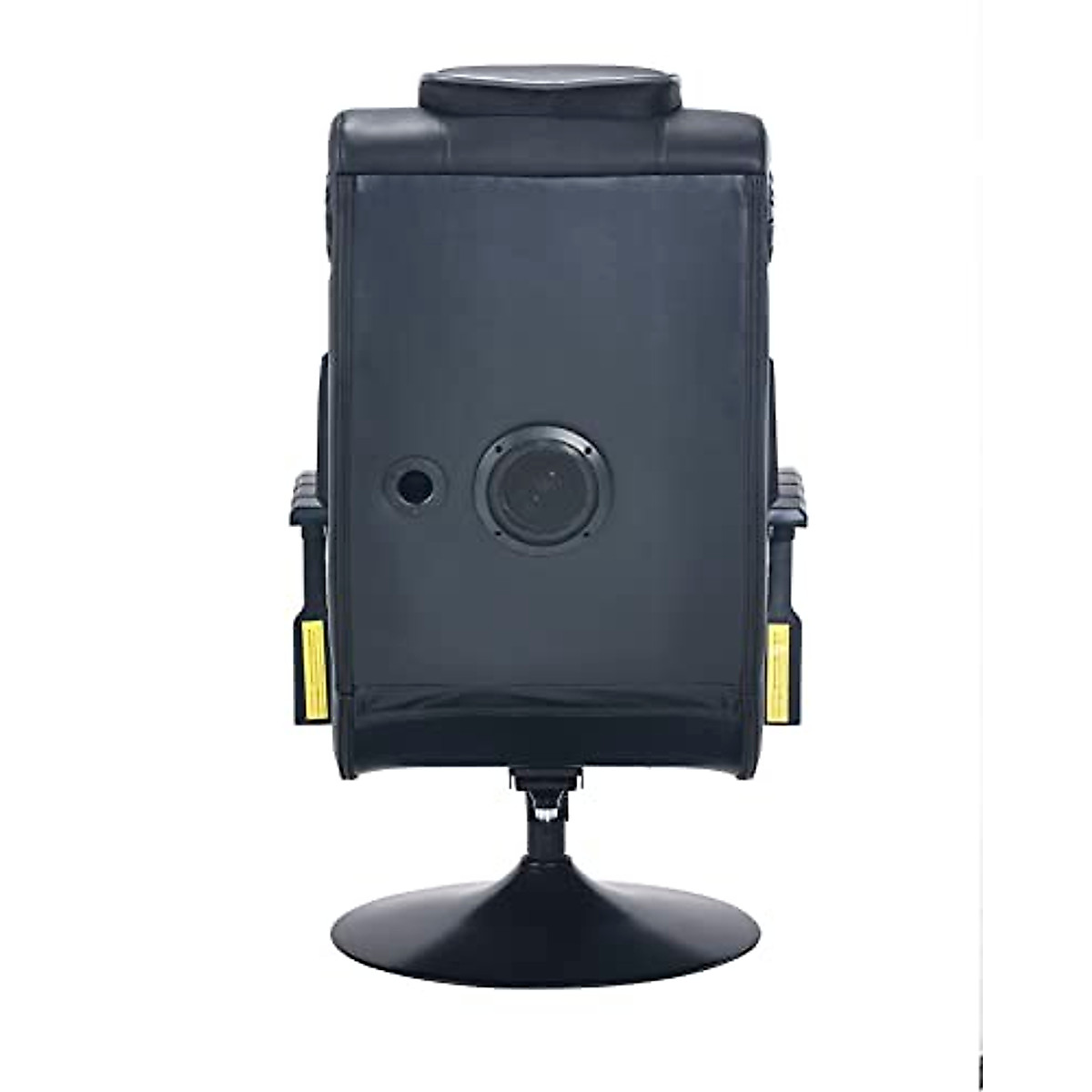 X Rocker Pro Leather Lounging Video Gaming Pedestal Chair with Vibration - Wireless Audio Force Modulation Technology - 2 Speakers & Subwoofer - Armrest - Black