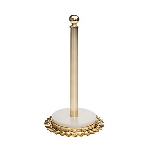 Godinger Paper Towel Holder Paper Towel Dispenser Ripple Gold.