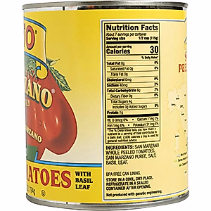 Cento Certified San Marzano Whole Peeled Plum Tomatoes, 28 Ounce , Pack Of 6