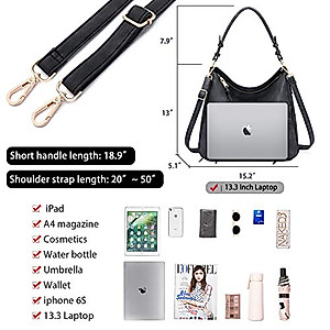 Hobo Handbags for Women Large Designer Ladies Hobo bag Bucket Purse