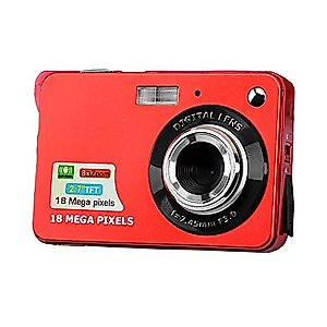 Andoer Digital Camera Mini Pocket Camera 18MP 2.7 Inch LCD Screen 8X Zoom Smile Capture Anti-Shake with Battery