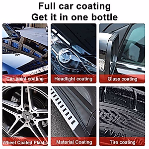 Malcm 2022 Nano Ceramic Coated Spray, Ultimate Ceramic Coating Spray - Washless Car Polish Super Hydrophobic Polish & Polymer Paint Sealer Details-300ML