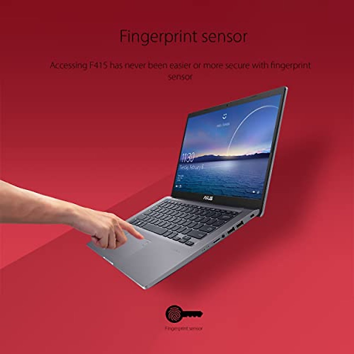 ASUS VivoBook 14 Laptop Computer, 14" IPS FHD Display, Intel Core i3-1115G4 Processor, 4GB DDR4, 128GB PCIe SSD, Fingerprint Reader, Windows 11 Home in S Mode, Slate Grey, F415EA-AS31