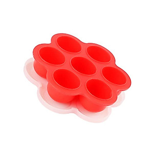 Egg Bites Tray with Lid | Silicone Egg Bites Tray | Egg Bites Molds Silicone | Instant Pot Accessories | Egg Bite Maker for Pressure Cooker, InstaPot, Air Fryer and Oven | Dishwasher safe