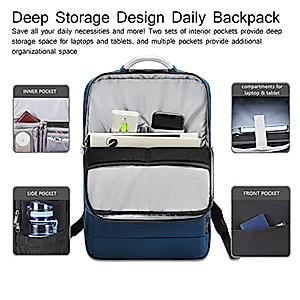 Oakisma 17.5 inch Travel Laptop Backpack for Men Women Business School Backpacks,Black Backpack