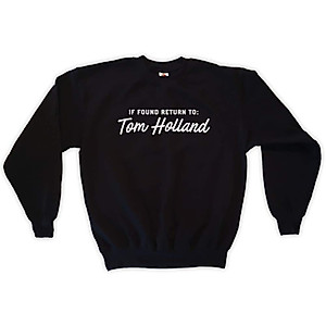 Outsider. Men's Unisex If Found Return to Tom Holland Sweatshirt - Black - Small