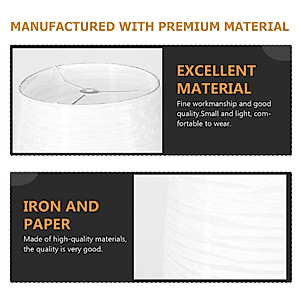 Lurrose Paper Floor Lamp Shade Contemporary Floor Lamps Japanese Style Standing Lamps Shade for Bedside Floor Lamp Living Room White