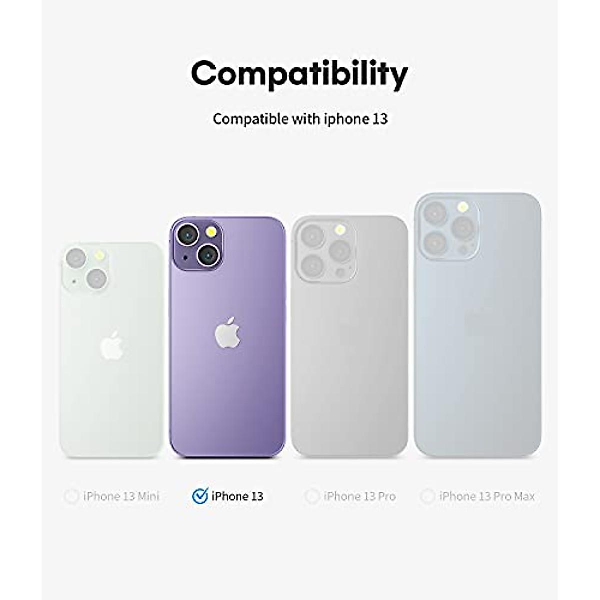 GOOSPERY Magnetic Door Bumper Compatible with iPhone 13 Case, Card Holder Wallet Case, Easy Magnet Auto Closing Protective Dual Layer Sturdy Phone Back Cover, Lilac Purple