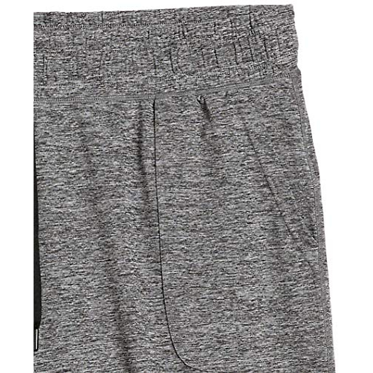 Amazon Essentials Women's Brushed Tech Stretch Short (Available in Plus Size), Dark Grey Space Dye, Medium