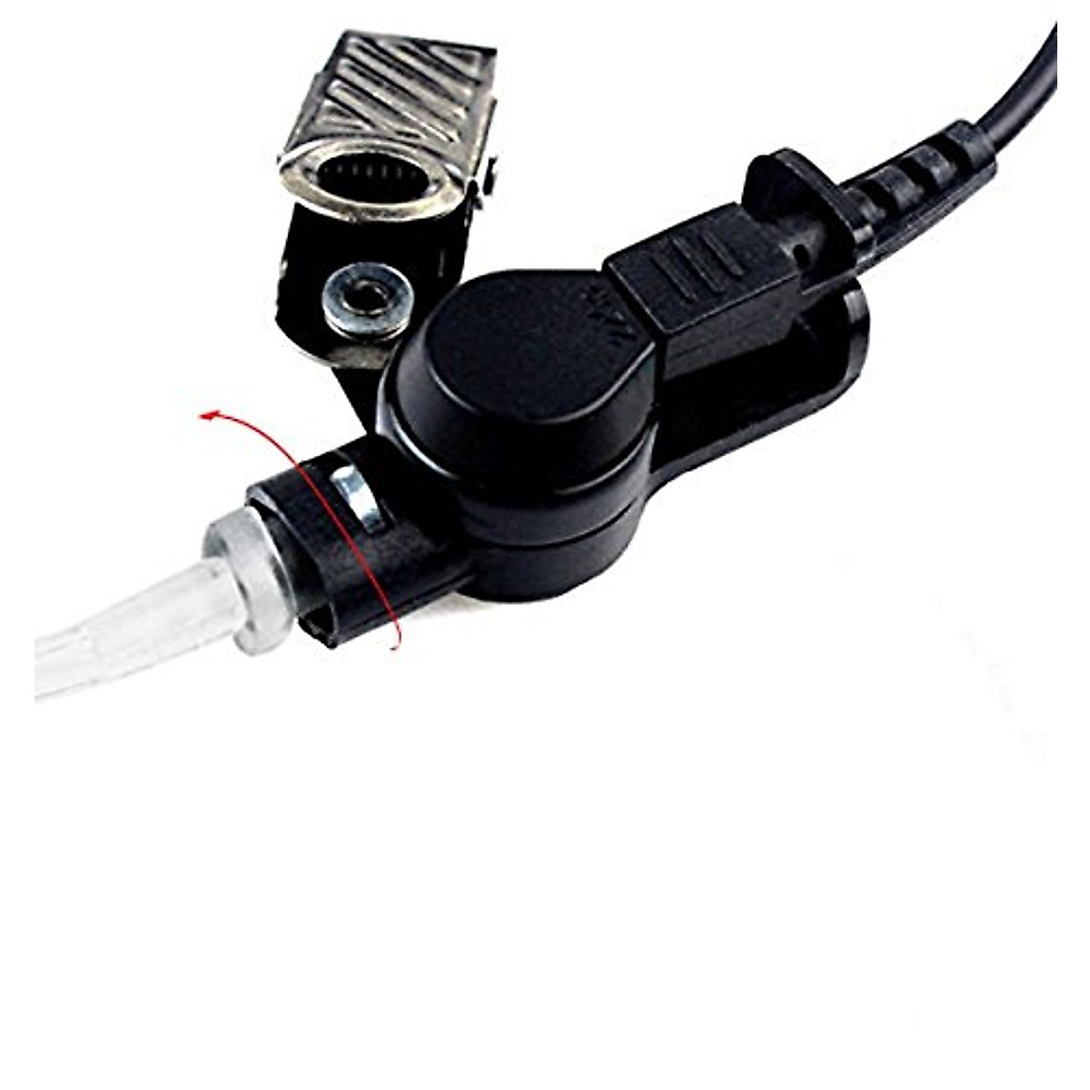 AIRSN Replacement Acoustic Coil Tube for Motorola Kenwood Two Way Radio Walkie Talkie Earpiece (Pack of 2)