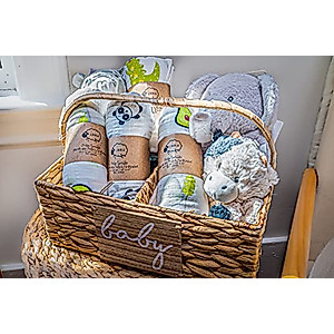 100% Organic Cotton Unisex Muslin Swaddle Blanket for Baby 3 Pack Hypoallergenic Breathable Baby Essentials Registry