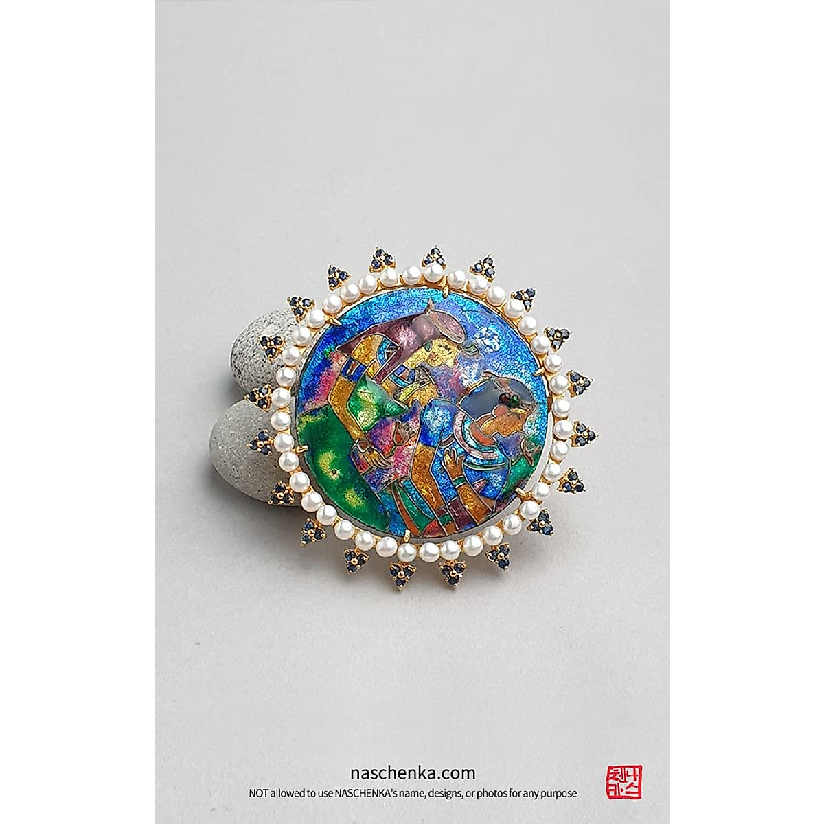 NASCHENKA Korea Brooch Pins hanbok pendant Jewelry For Women Fashion wedding Gift