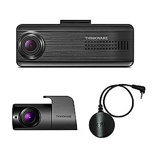 Thinkware F200 PRO Full HD 1080P WiFi Dash Cam (Front & Rear Cam, 32GB, Hardwiring, GPS Antenna) (Renewed)