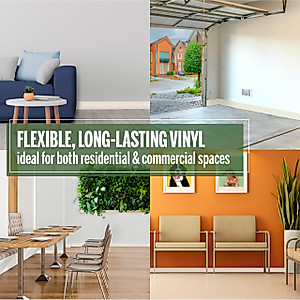 M-D Building Products 4-Inch x 60-Feet Dry Back Vinyl Wall Base, Flexible Dry Back Vinyl Trim with Toe - Easy Install Molding Trim for Floors and Baseboards, Almond (73899)