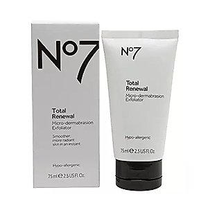 Boots No7 Total Renewal Micro-Dermabrasion Exfoliator, 2.5 fl oz - 2pc