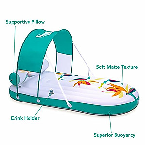 Aqua Paradise Pool Float Lounge with Canopy