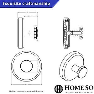 HOME SO Suction Cup Hooks for Shower, Bathroom, Kitchen, Glass Door, Mirror, Tile – Loofah, Towel, Coat, Bath Robe Hook Holder for Hanging up to 15 lbs – Waterproof & Rustproof, Chrome (2-Pack) …