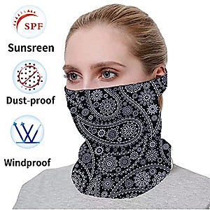 Neck Gaiter Mask Face Scarf Bandana Tube Cover Headwear Balaclava Headband Headwrap for Men and Women