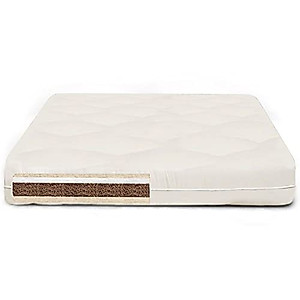 TFS Cocomax Organic Coconut Mattress - Organic Coconut Coir Mattress - Coconut Coir & Wool - Extra Firm - Eastern King