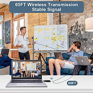 BZXZB Wireless Microphone for Camera/Computer/Laptop/MacBook/Phone, Professional Lavalier Lapel Mic for Video Recording, YouTube, Vlog, Tiktok, Interview