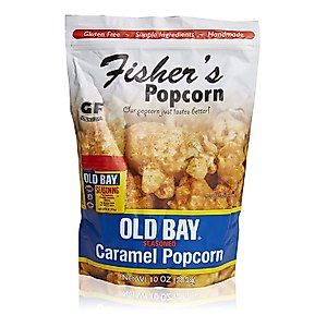 Fisher's Popcorn Old Bay Seasoned Caramel Popcorn