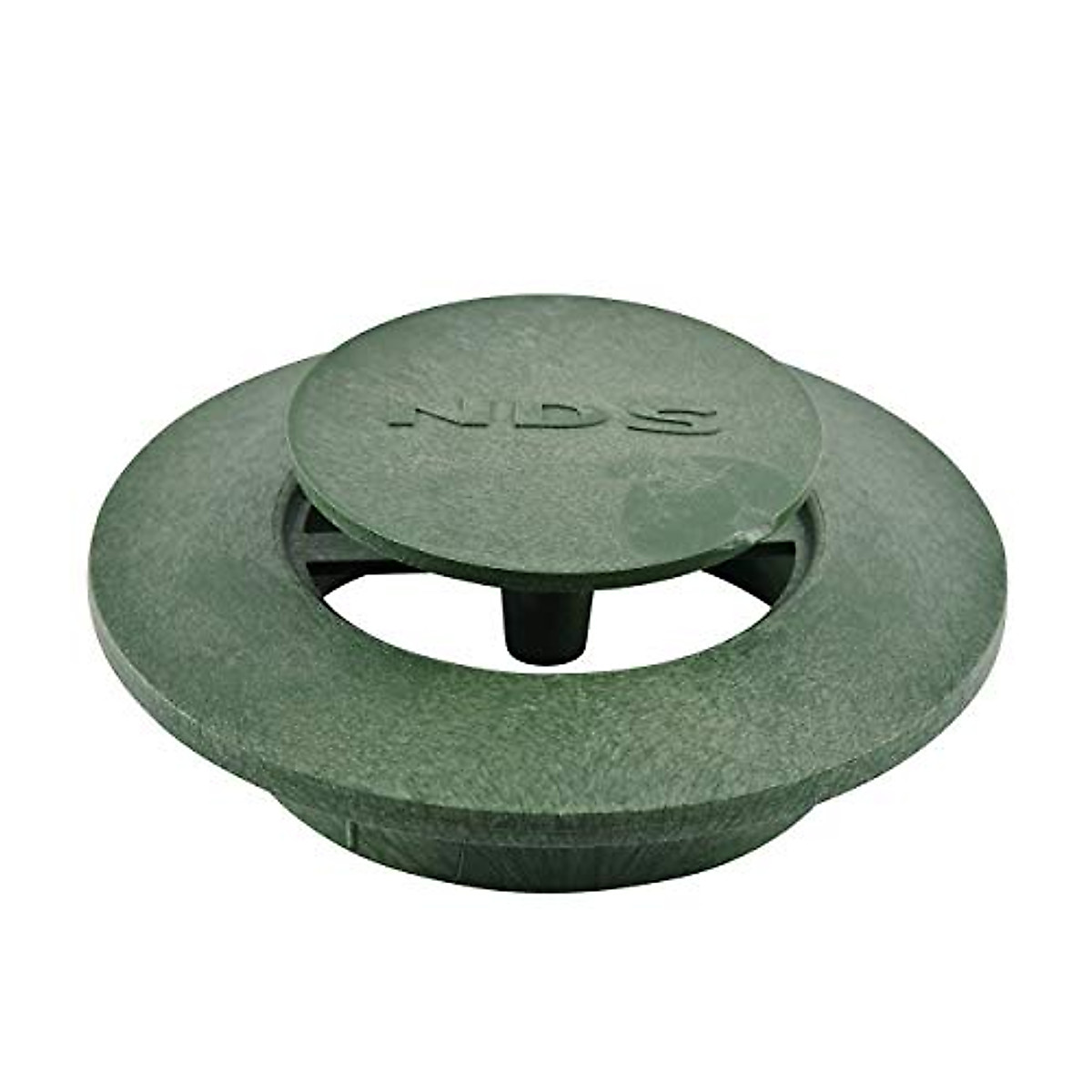 NDS Pop-Up Drainage Emitter with Elbow, For 3 in. Drain Pipes, Green Plastic