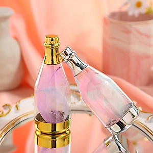 TOYANDONA 20Pcs Metallic Bottle Container Mini Bottle Shaped Candy Jars Wedding Candy Box Bridal Shower Favors Plastic Wine Containers Golden