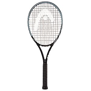HEAD Metallix Spark Tour Stealth Tennis Racket - Pre-Strung Adult Tennis Racquet for Control, Black