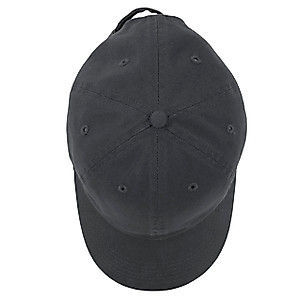 Gelante Baseball Caps Hats 100% Cotton Plain Blank Adjustable Size Wholesale Bulk of 12 Pack.1815-Charcoal-12PC