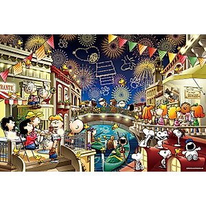 EPOCH 1000 piece glow jigsaw PEANUTS Snoopy Fireworks (50x75cm)