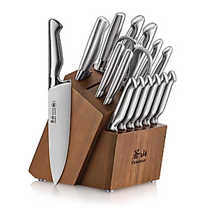 Cangshan Sanford Series 1027051 German Steel 17-Piece Knife Block Set