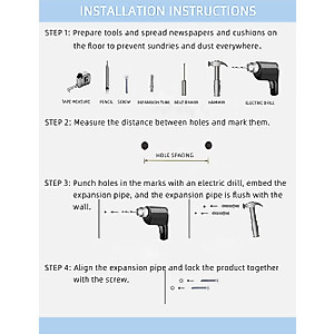 OFILLES 6 Pcs Black Wine Racks Wall Mounted, Wall Wine Bottle Holder Display, Metal Hanging Wine Rack Organizer for Beverages/Liquor Bottles Storage