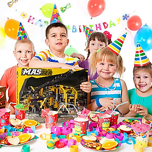 BIRANCO. Crane Truck Building Kit - Educational Learning STEM Building Blocks Toys Gifts for 8, 10, 12 yr Old Kids, Engineering Construction Set for Boys & Girls Age 6, 7, 9, 11, 13 Years Up