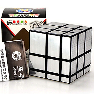 TANCH Mirror Speed Magic Cube 3X3 Puzzle for Children & Adults Kids Silver…