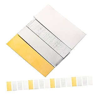 VILLFUL 16pcs Fruit Battery Zinc Plate Electrode Strip for Electroplating Electrode Materials Zn Chemistry Sample Zinc Anode Battery Experiment Materials Anode for Zinc Electroplating Iron