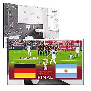 elecsung 22inch Smart Mirror TV for Bathroom IP66 Waterproof with Integrated HDTV(ATSC) Tuner and Built-in Wi-Fi & Bluetooth