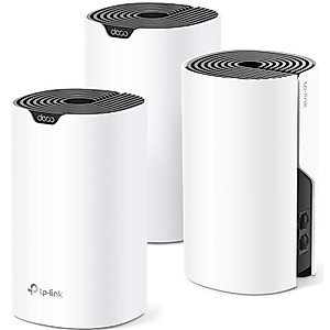TP-Link Deco Whole Home Mesh WiFi System– Up to 5,500 Sq.ft. Coverage, WiFi Router/Extender Replacement, Gigabit Ports,Seamless Roaming, Parental Controls, Works with Alexa(Deco S4 3-Pack) (Renewed)