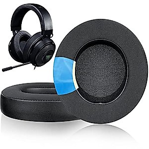 SOULWIT Cooling-Gel Headphones Ear Pads Cushions Replacement for Razer Kraken Pro V2, Kraken 7.1 V2, Kraken Stormtrooper Headset, Earpads with Noise Isolation Memory Foam-Black