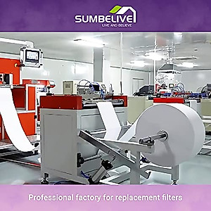 Sumbelive D360 Replacement Filter D3 for Winix D360 Air Purifier,Item Number 1712-0101-02. 2 True HEPA Filter + 8 Carbon pre-Filters